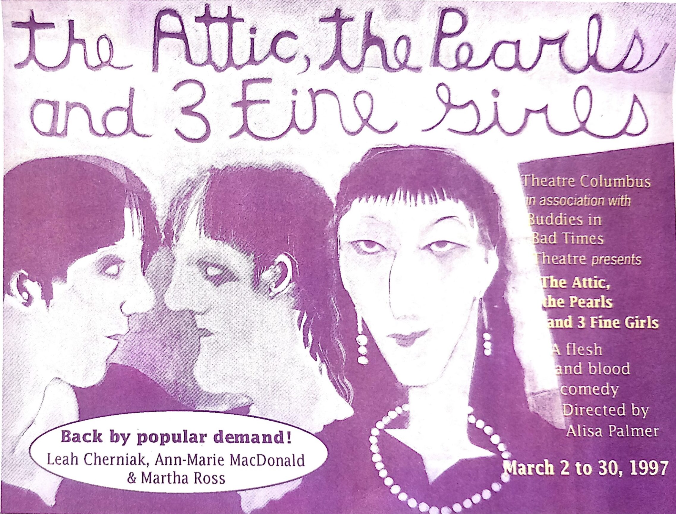 The Attic, the Pearls & 3 Fine Girls - Common Boots Theatre